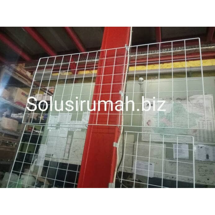 Jual _^_^_^] RAK RAM 45*95 BACKMESH PUTIH COATING TANPA TIANG | Shopee ...