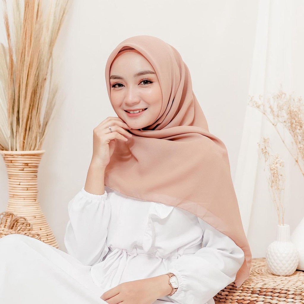 Jual [ COD ] Bella Square 50 Warna Hijab Jilbab Segi Empat Nude Premium | Shopee Indonesia