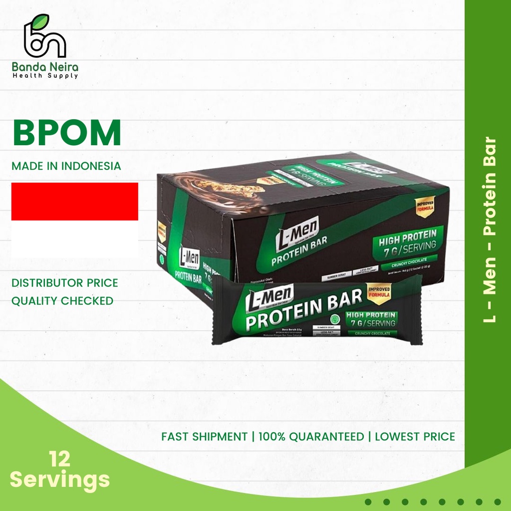 Jual L-Men Protein Bar | Shopee Indonesia
