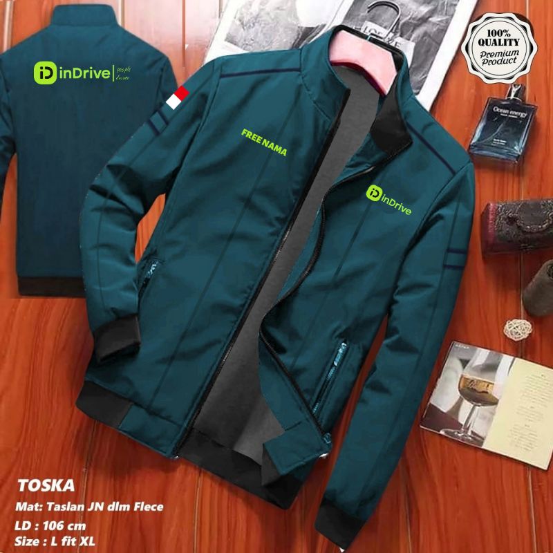 Jual JAKET INDRIVE FREE NAMA | JAKET BOMBER INDRIVER FULL FURING ...