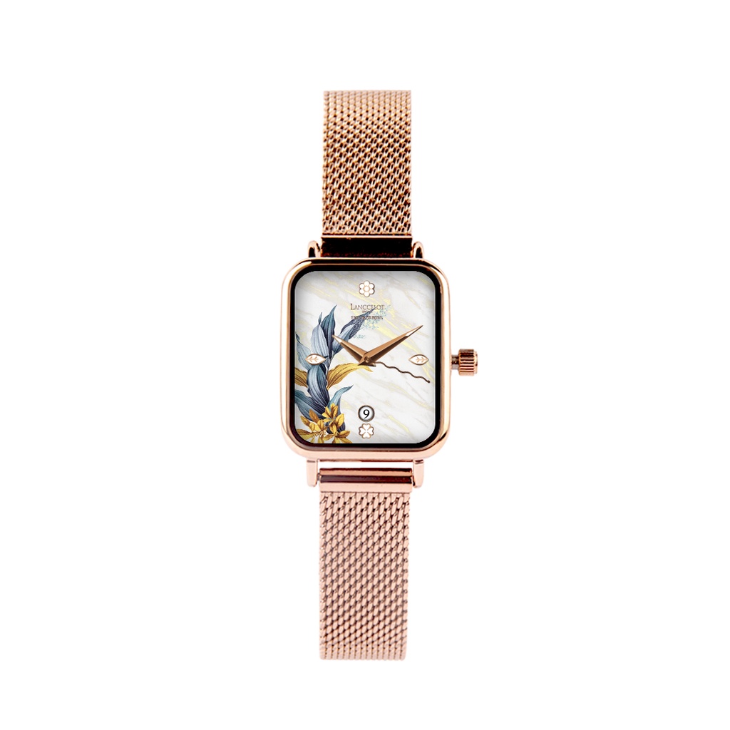 Jual Jam Tangan Lanccelot Fleur of Golden Leaf Wanita | Shopee Indonesia