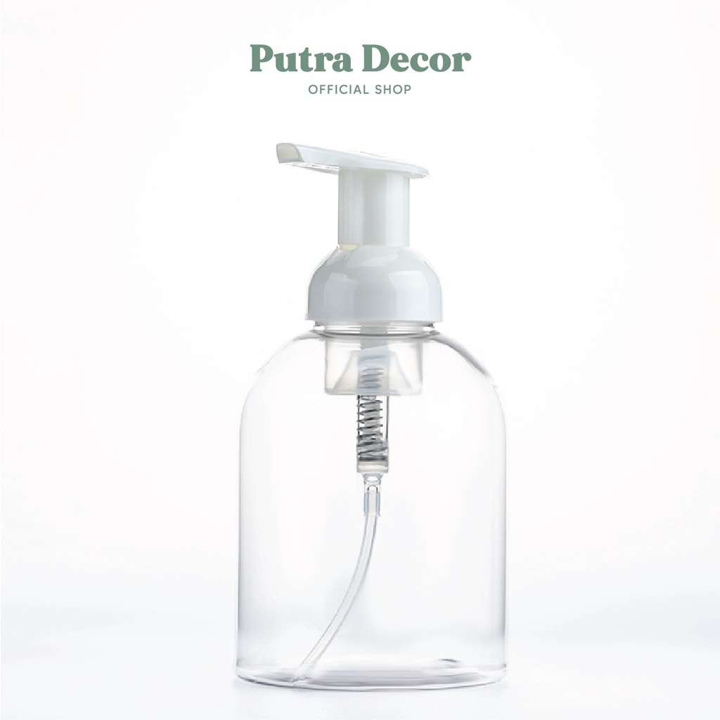 Jual PutraDecor IM Dispenser sabun bening, ditekan putih plastik 500ml ...