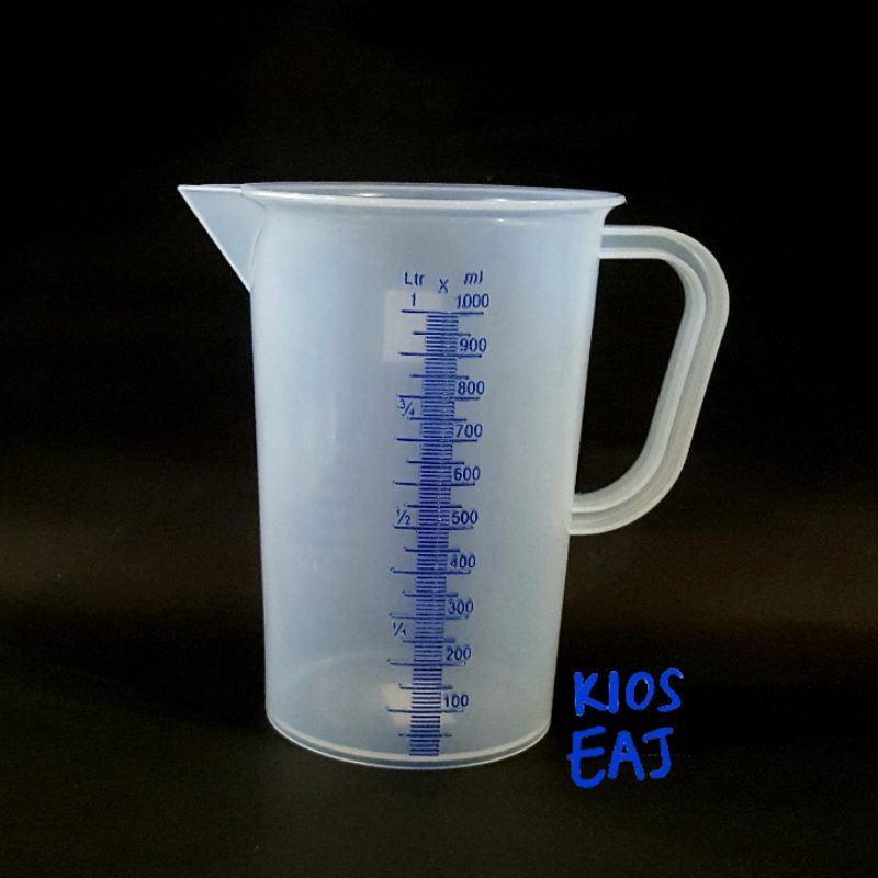 Jual Gelas Takar Plastik Greenleaf 1 liter / Gelas Ukur 1000 mL Green Leaf / Gelas Takaran ...