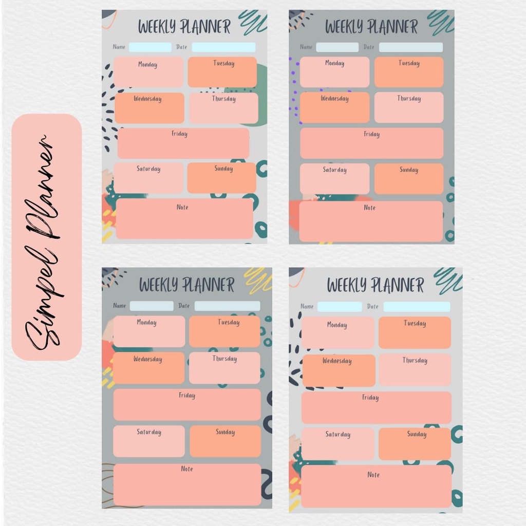 Jual Weekly Planner / Bullet Journal / Daily Planner / Productivity ...