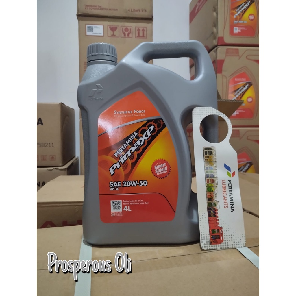 Jual OLI MESIN PERTAMINA PRIMA XP 20W-50 4 liter ( 4000 ml ) | Oli ...