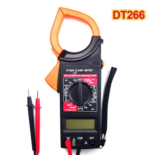 Jual Tang Ampere Digital Dt 266 Clamp Meter / Multimeter Multitester DV ...
