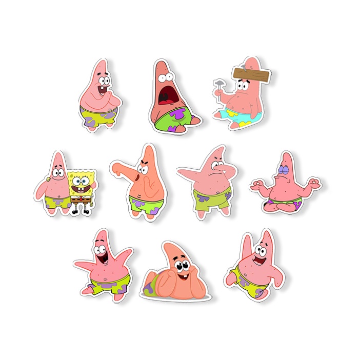 Jual Stiker Pack Patrick Star Aesthetic mini tahan air bahan vinil ...