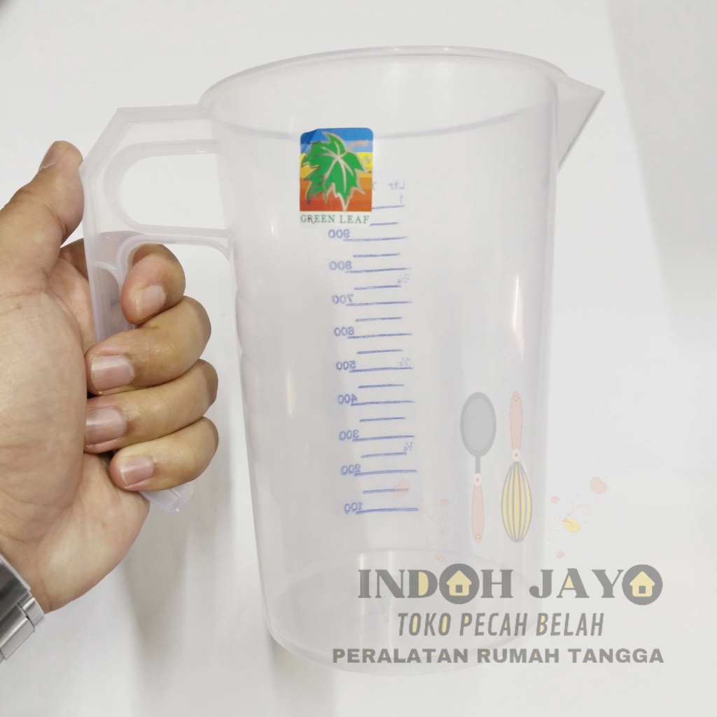 Jual Greenleaf Gelas Ukur / Gelas Takar / Measuring Cup 1000 ML (1 Liter) | Shopee Indonesia