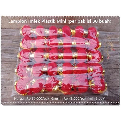 Jual Lampion Gimlk-71 : Lampion Imlek Plastik Mini (Per Pak Isi 30 Buah ...
