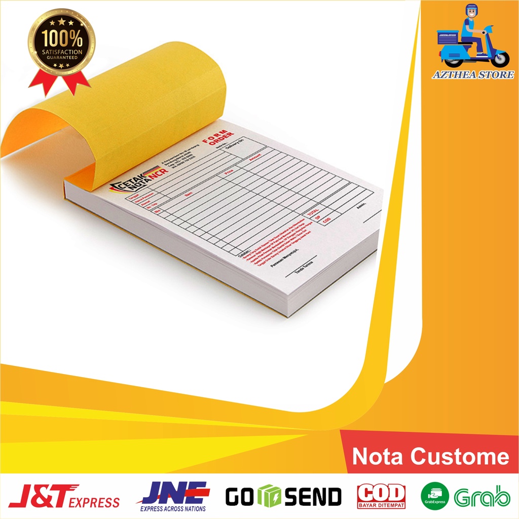 Jual Cetak Nota Custome Kontan Bon Faktur Surat Jalan Kwitansi | Shopee ...