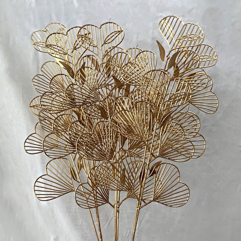 Jual Hiasan Daun Emas Artificial Golden Flower Dekorasi Imlek / Daun ...