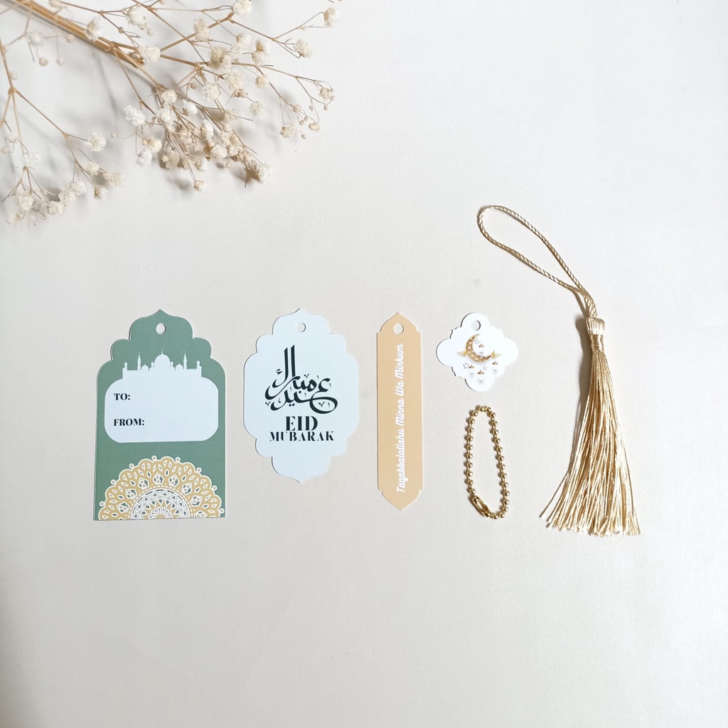 Jual HANG TAG LEBARAN 6 IN 1 MOTIF CANTIK IDUL FITRI UCAPAN EID Kartu ...