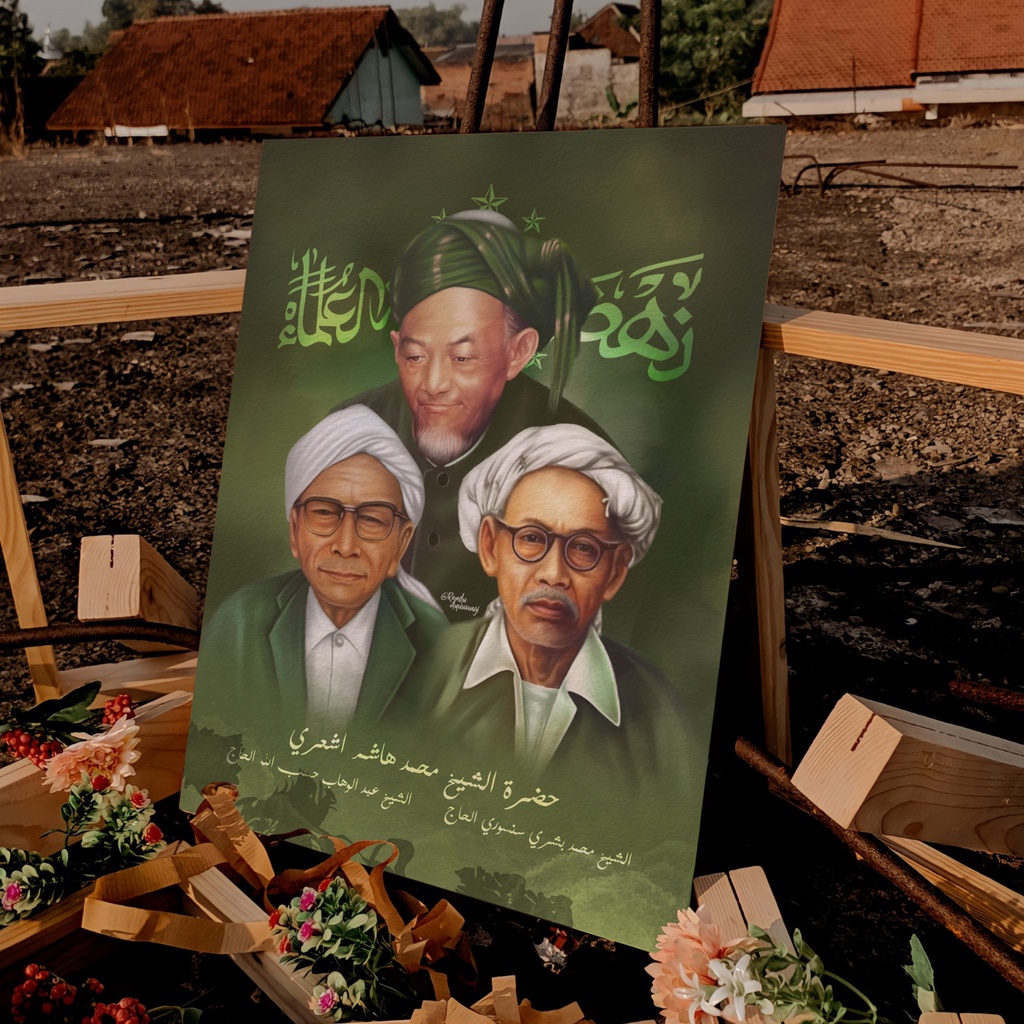 Jual Lukisan Pendiri NU KH.Hasyim Asy Ari, KH. Wahab Hasbullah, KH ...