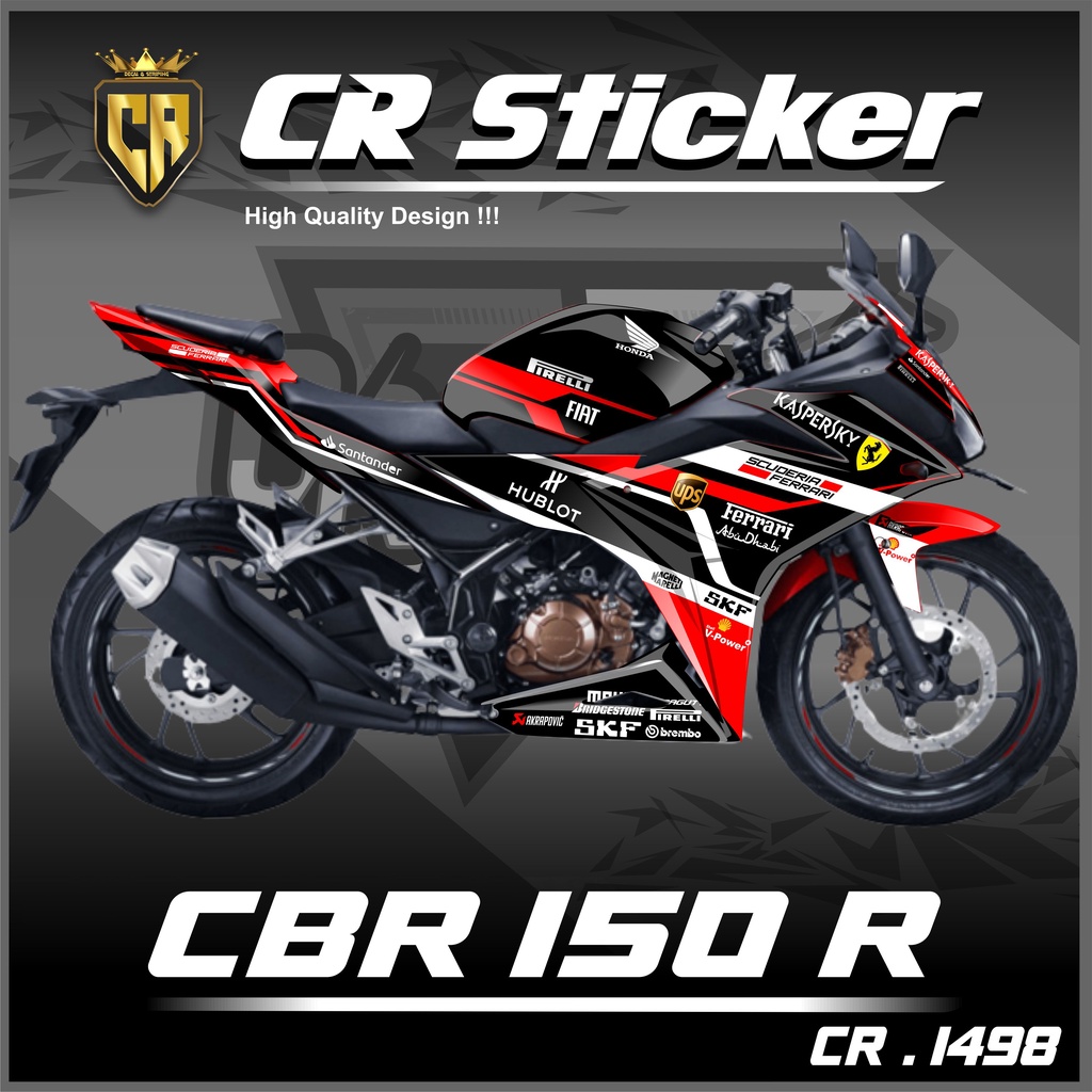 Jual Dekal Sticker CBR 150R Full Body Decal Stiker Skotlet CBR Desain ...