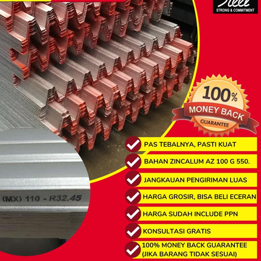 Jual Reng Taso 32.45 / Rangka Atap Baja Ringan Taso / Reng Galvalume ...