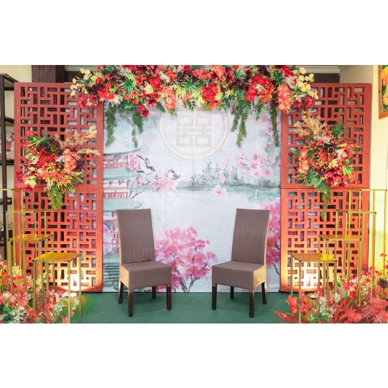 Jual Dekorasi Backdrop Sangjit | Shopee Indonesia