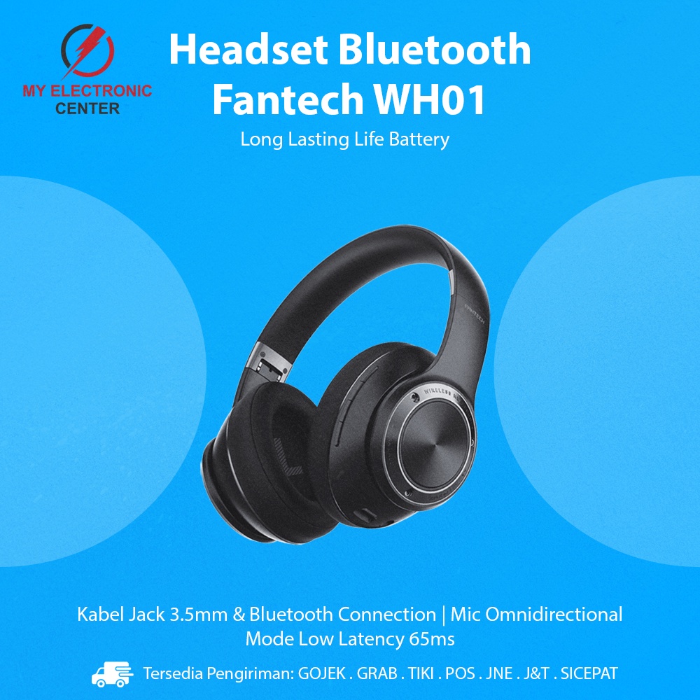 Jual Headset Gaming Fantech WH01 Bluetooth Headphone Laptop Komputer PC ...