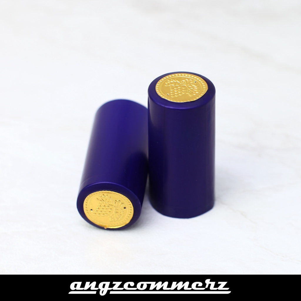 Jual Tutup Botol Plastik Shrink Film Wine Bottle 30 mm Biru | Shopee ...