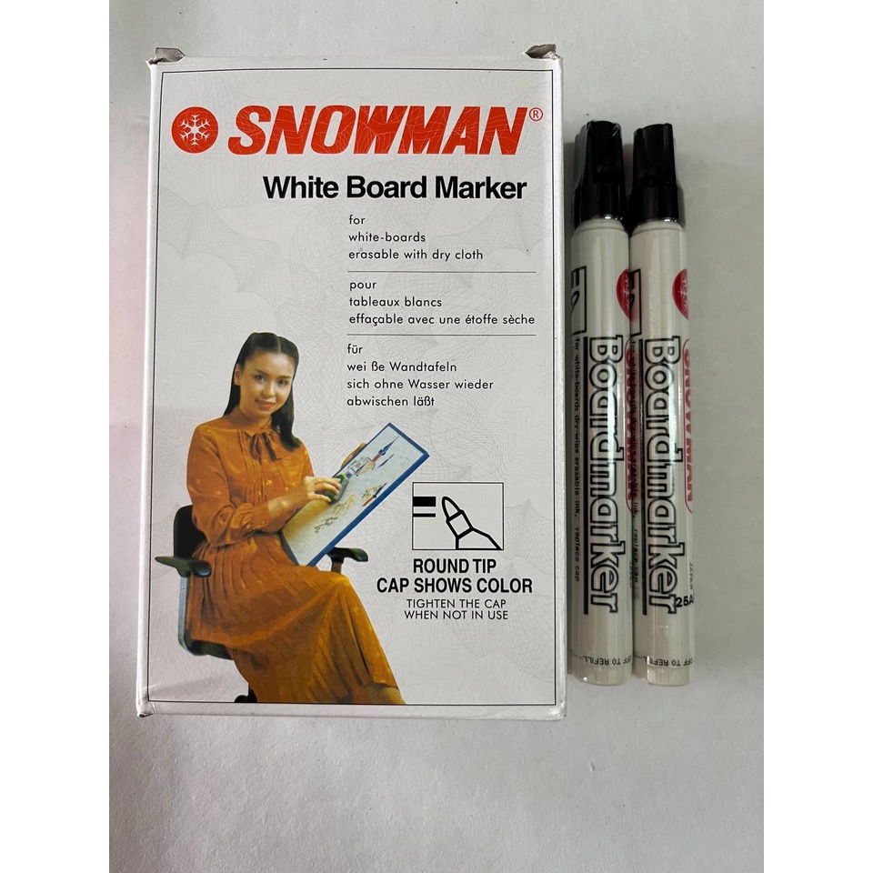 Jual Spidol Snowman Boardmarker BG-12 / Spidol Papan Tulis | Shopee ...