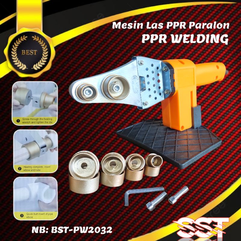 Jual Mesin Las Pipa Paralon Pipe PVC Heater Las Pipa Las ppr 20mm-63mm ...
