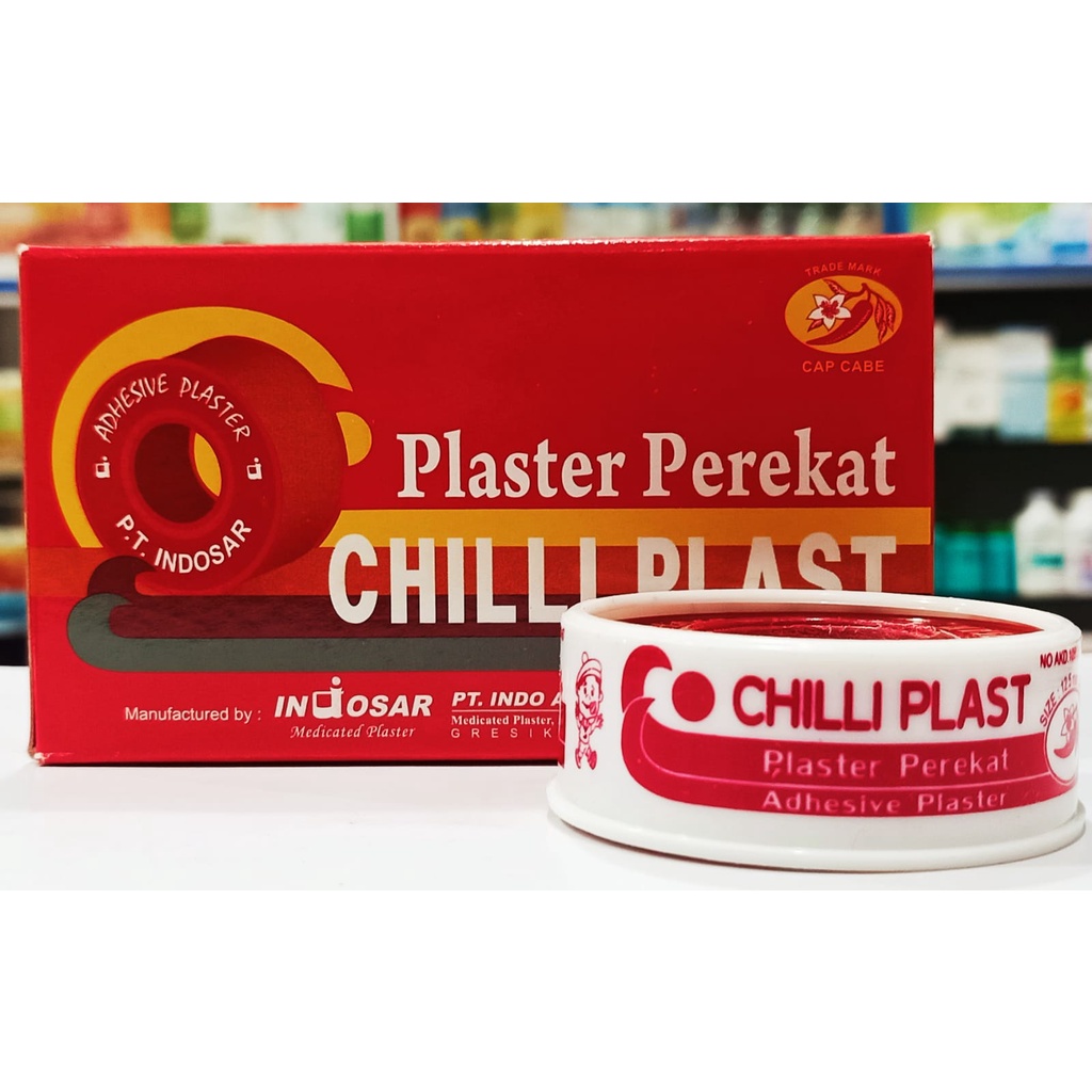 Jual CHILLI PLAST 𝟏𝟐,𝟓 𝐌𝐌 𝐗 𝟒,𝟓 𝐌 𝟏 𝐏𝐂𝐒 - Plaster Perekat Roll | Shopee ...