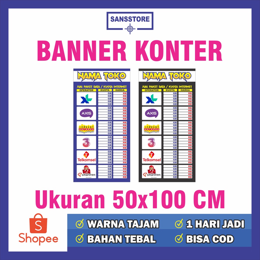 Jual BANNER BENNER KONTER BENER SPANDUK BALIHO | Shopee Indonesia