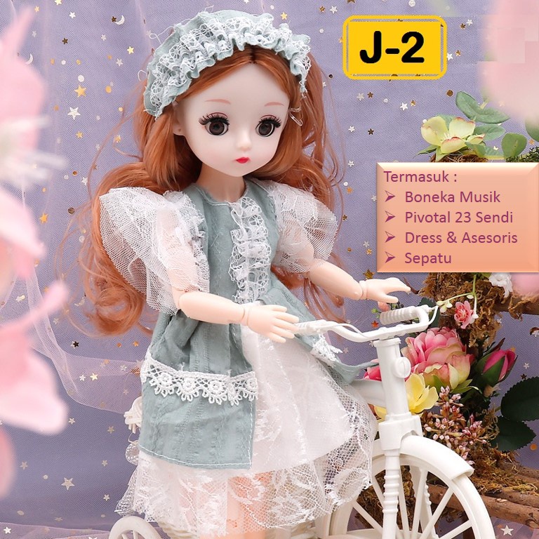Jual Mainan Anak Perempuan Boneka BJD Doll Cute DIY Girls Gift Princess ...