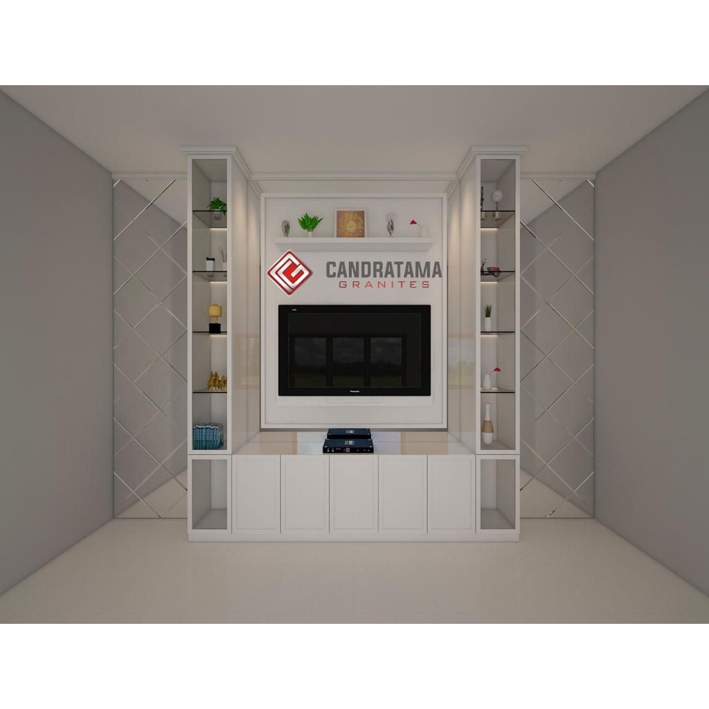 Jual BACKDROP TV MODERN ELEGANT / RAK TV KEDIRI | Shopee Indonesia