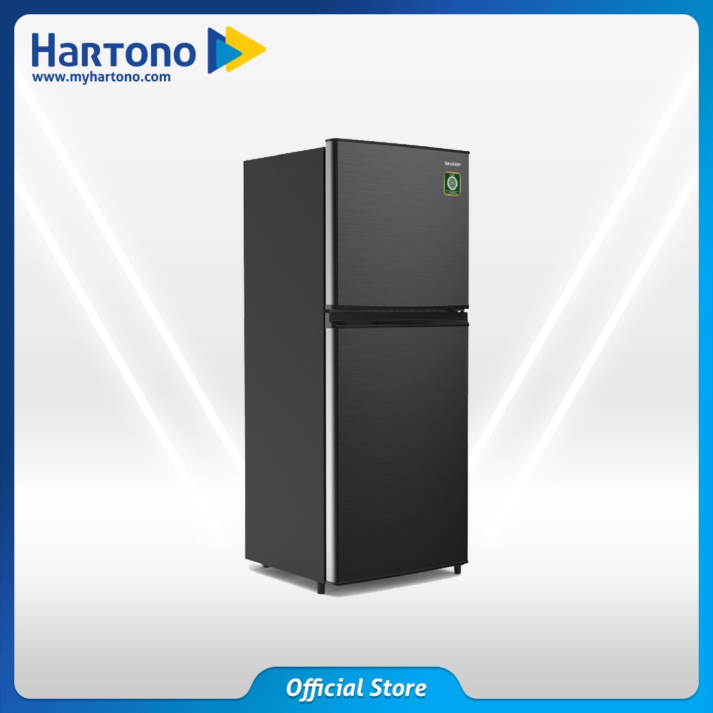 Jual Sharp Kulkas 2 Pintu Kecil Small 2 Refrigerator SJ236MNHS | Shopee ...
