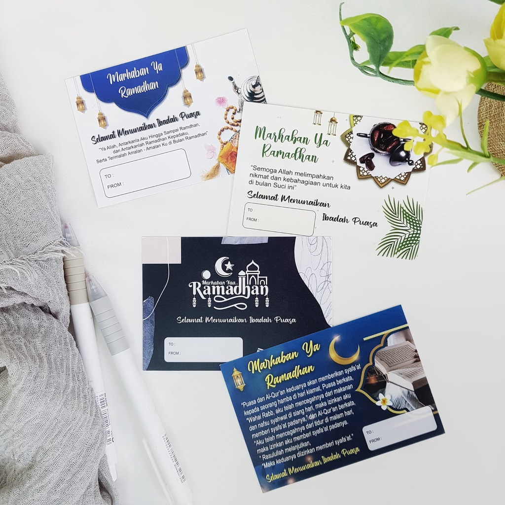 Jual Thank You Card Ramadhan Kartu ucapan Lebaran Kartu ucapan Ramadhan ...