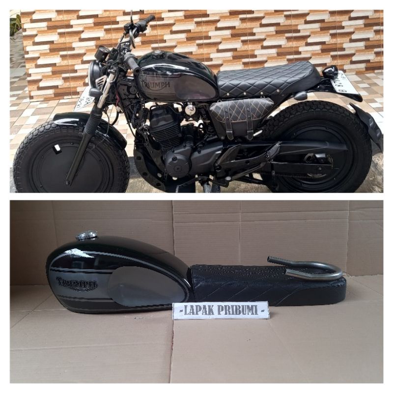 Jual Paket Tangki Japstyle Tangki Custom Tangki Triumph Jok Japstyle ...