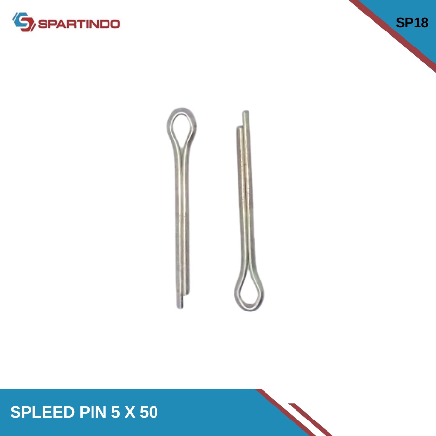 Jual Split pen Spleed pen Cotter Pin ukuran 5 x 50 (25 Pcs) Cotterpins ...
