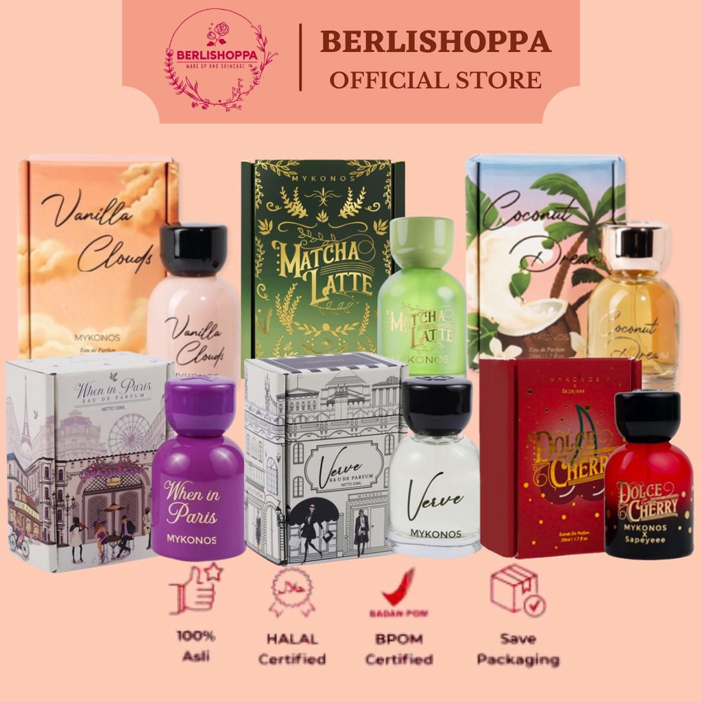 Jual Mykonos Extrait De Parfume EDP Rouge | Vanilla Clouds | Matcha ...