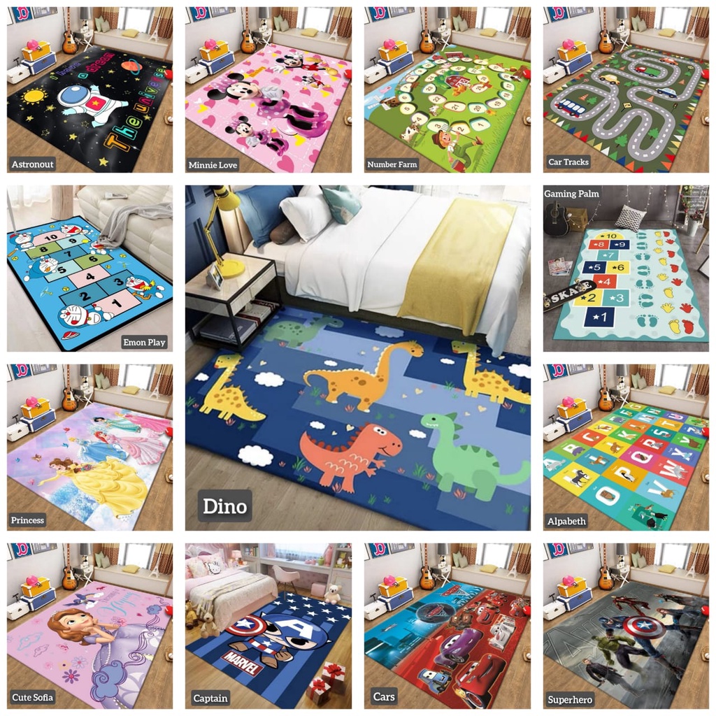 Jual Karpet | Tikar Lantai Kamar Tidur Anak Alas Main Persegi Panjang ...