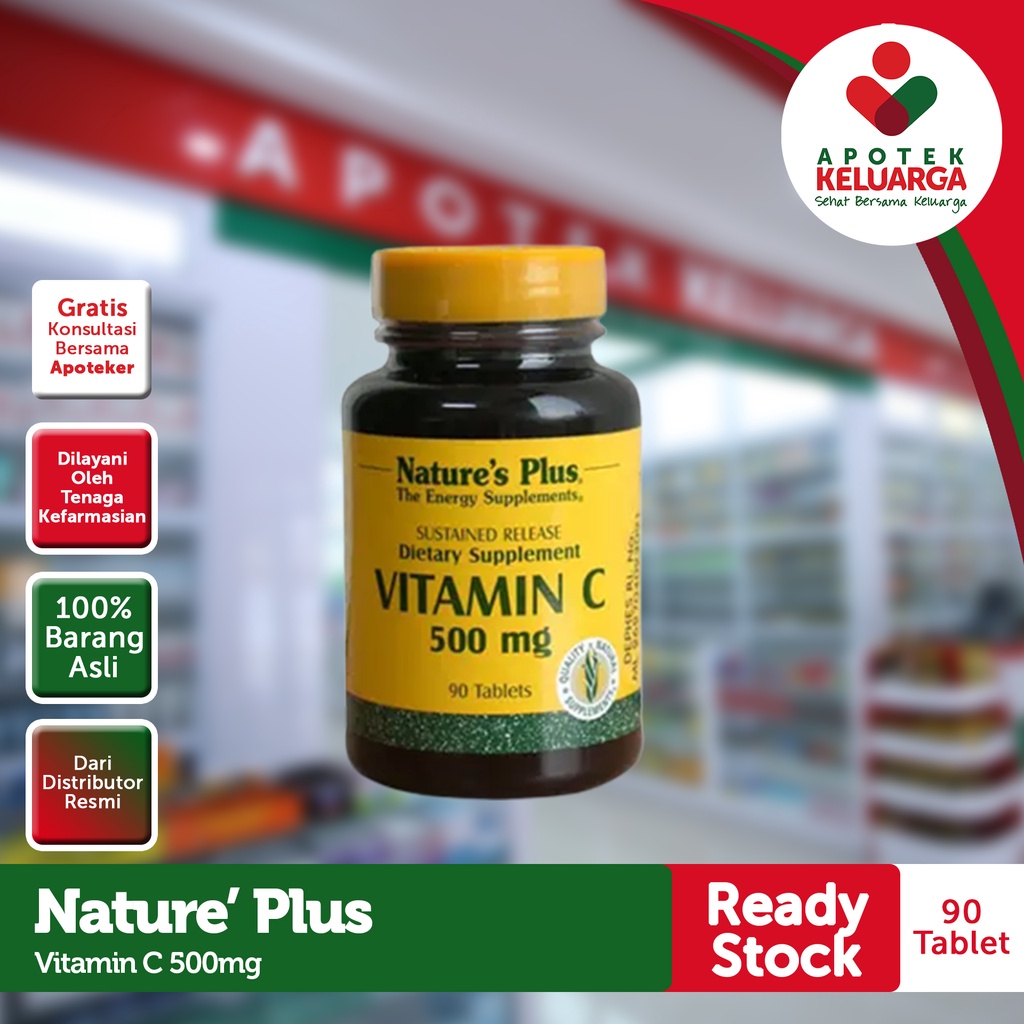 Jual NATURES PLUS VITAMIN C 500 MG #MENJAGA DAYA TAHAN TUBUH #VITAMIN C | Shopee Indonesia