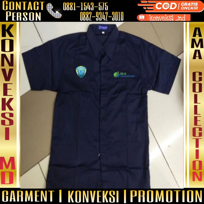 Jual kemeja eksklusif BPJs ketenagakerjaan/seragam eksklusif BPJs ...