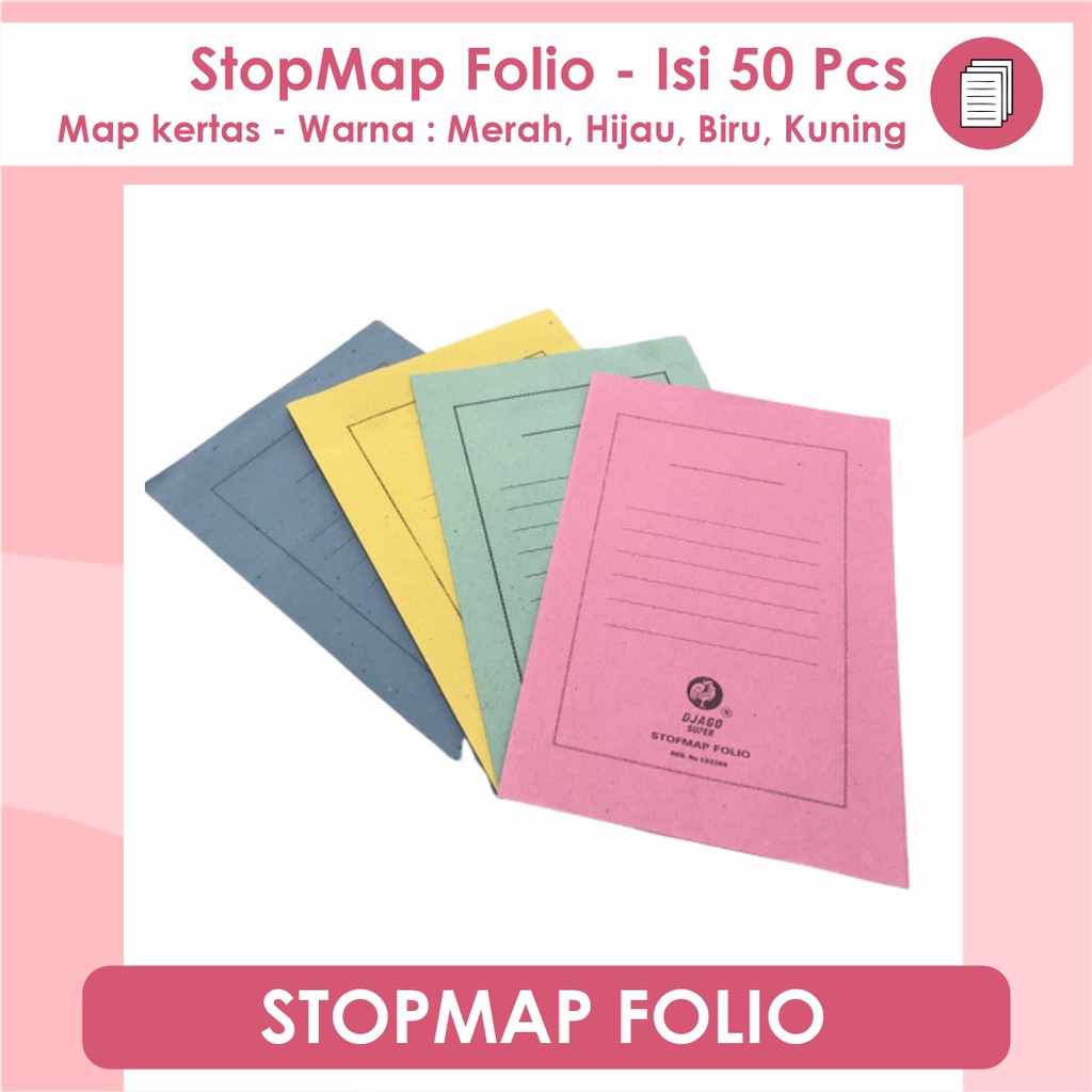 Jual Stopmap Folio | Map Kertas Folio | Isi 50 | Shopee Indonesia