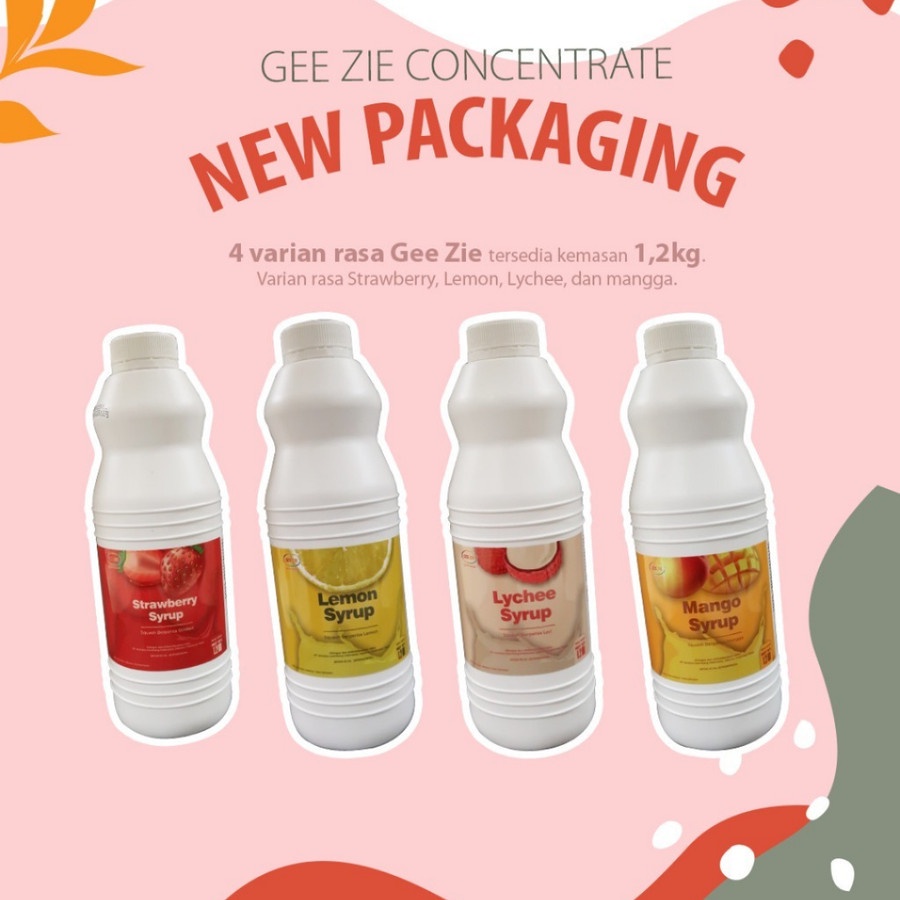 Jual Geezie Syrup 1,2Kg Gee Zie / Sirup konsentrat Concentrate ALL ...