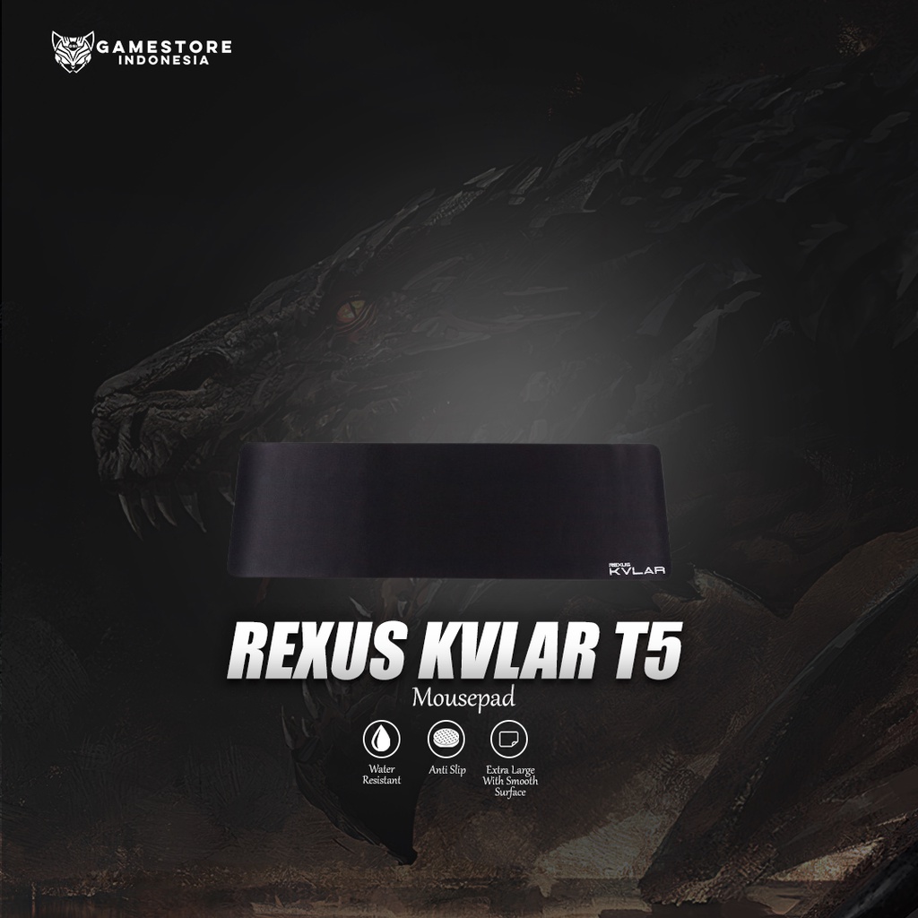 Jual Rexus KVLAR T5 Gaming MousePad 64 x 21 cm - Hitam 17SZ2 | Shopee ...