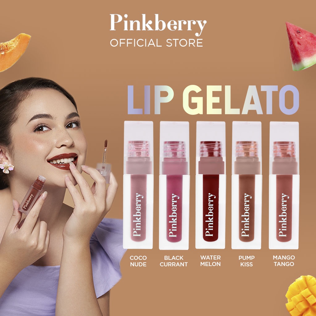 Jual [BUY 1 GET 1 GIFT] PINKBERRY Lip Gelato 4.2ml - Long Lasting ...