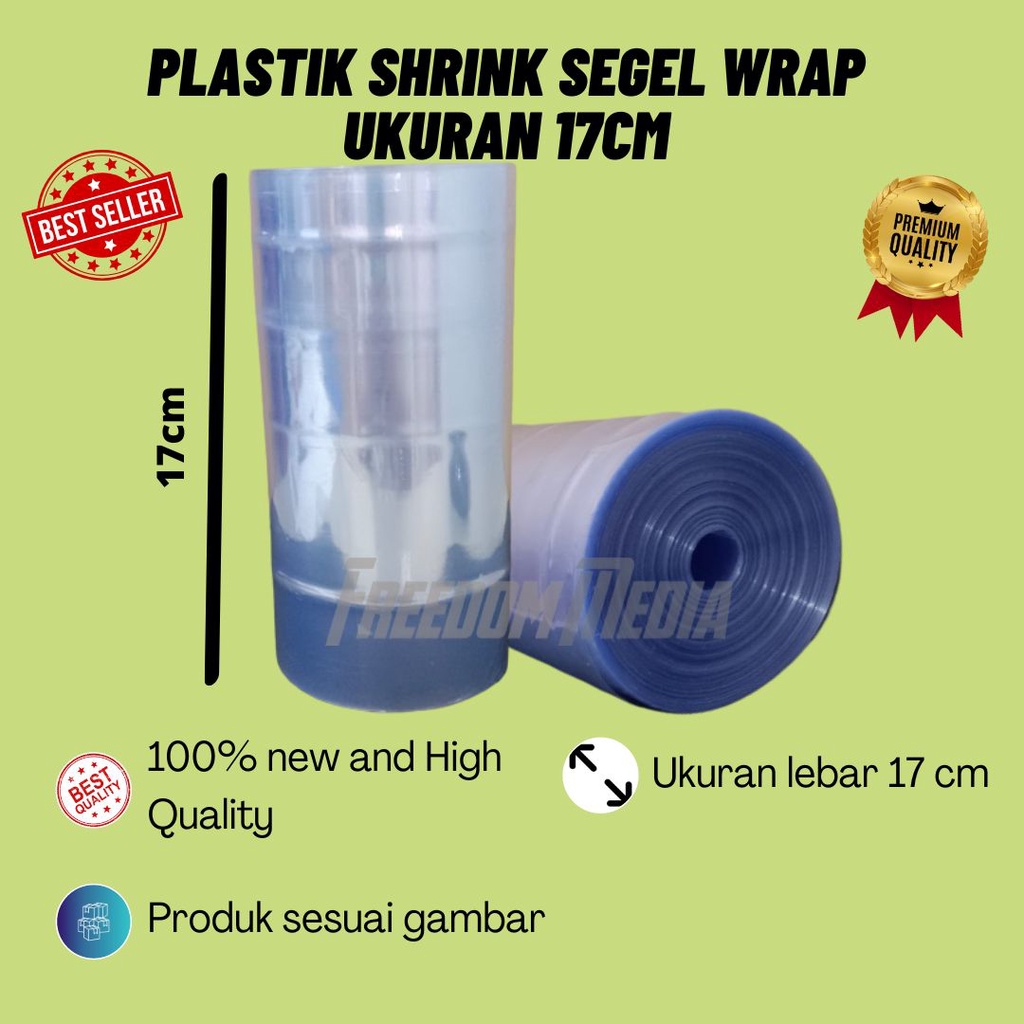 Jual Plastik Shrink Segel Wrap ukuran 17cm | Shopee Indonesia