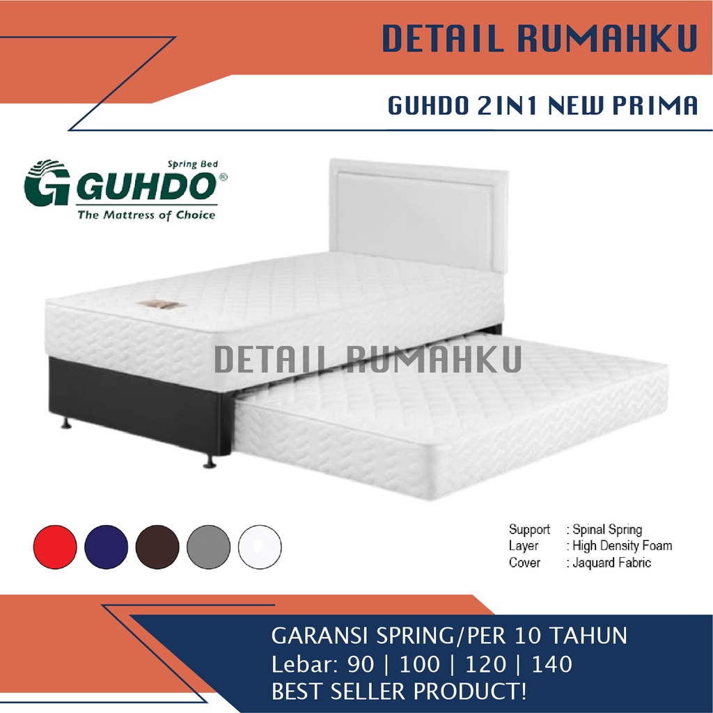 Jual Guhdo Springbed New Prima 2 In 1 - 120x200 - Fullset Termurah | Shopee Indonesia