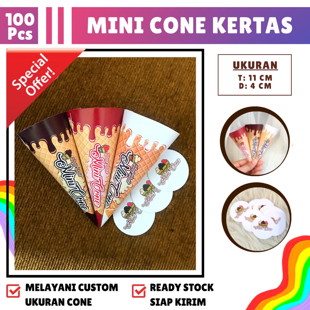 Jual bungkus es krim cone mini kemasan mini kerupuk ice cream jual ...