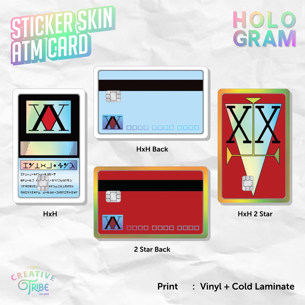 Jual Hunter License - Sticker Skin Card HOLOGRAM - Vinyl ATM Debit ...