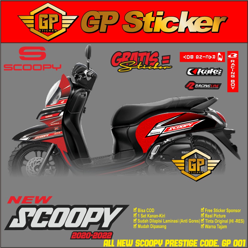 Jual Striping Scoopy 2020 2021 2022 Stiker Motor Honda New Semi Full ...