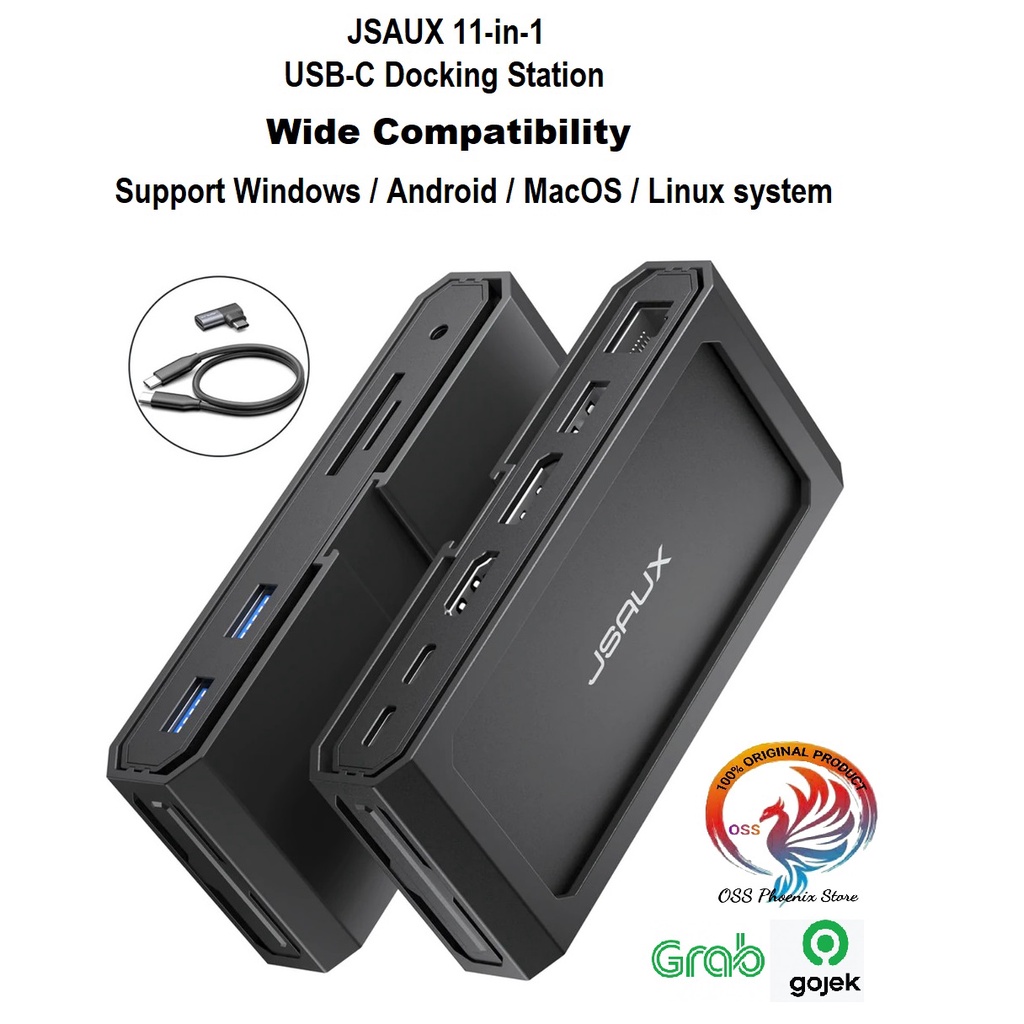 Jual JSAUX 11 in 1 Multi Function USB C Docking Station for Steam Deck ...