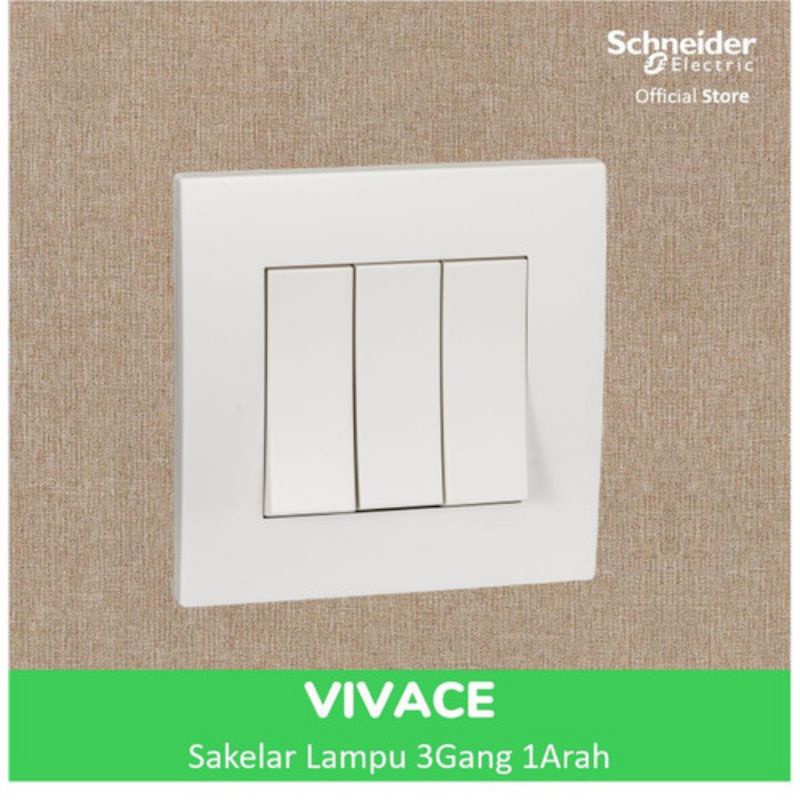 Jual Saklar 3 Gang vivace Schneider KB33_1_WE_G3 | Shopee Indonesia