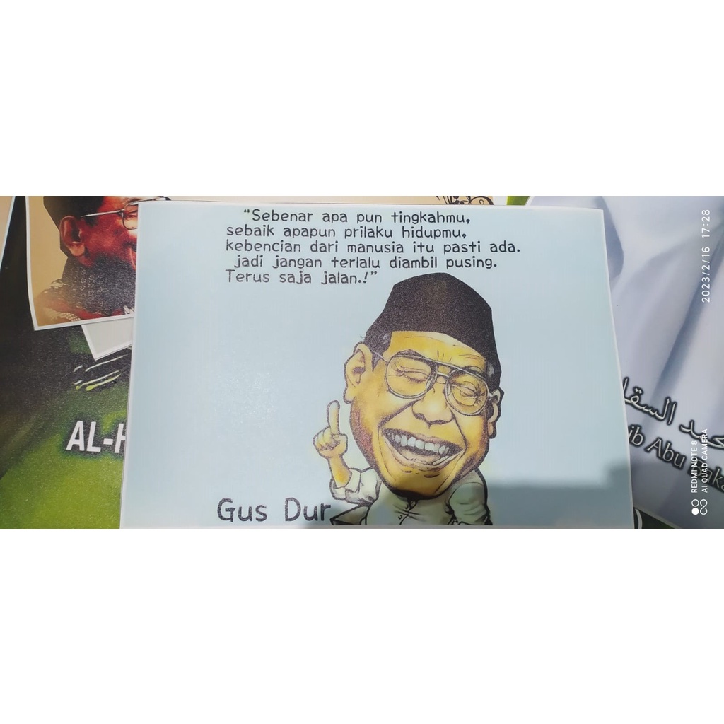 Jual READY POSTER KATA MUTIARA GUS DUR - 4, ukuran 40x60cm, BAHAN ...