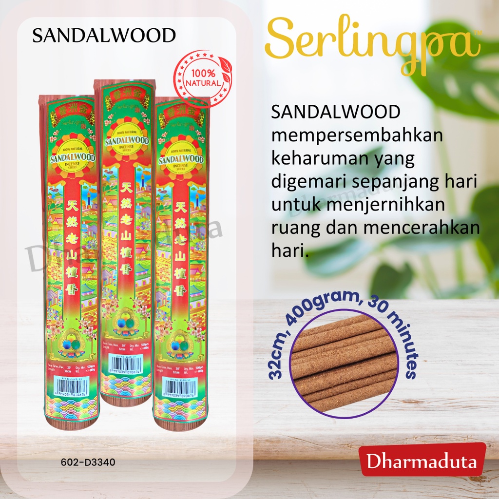 Jual Dupa Hio Stick Sandalwood Serlingpa 32cm | Shopee Indonesia