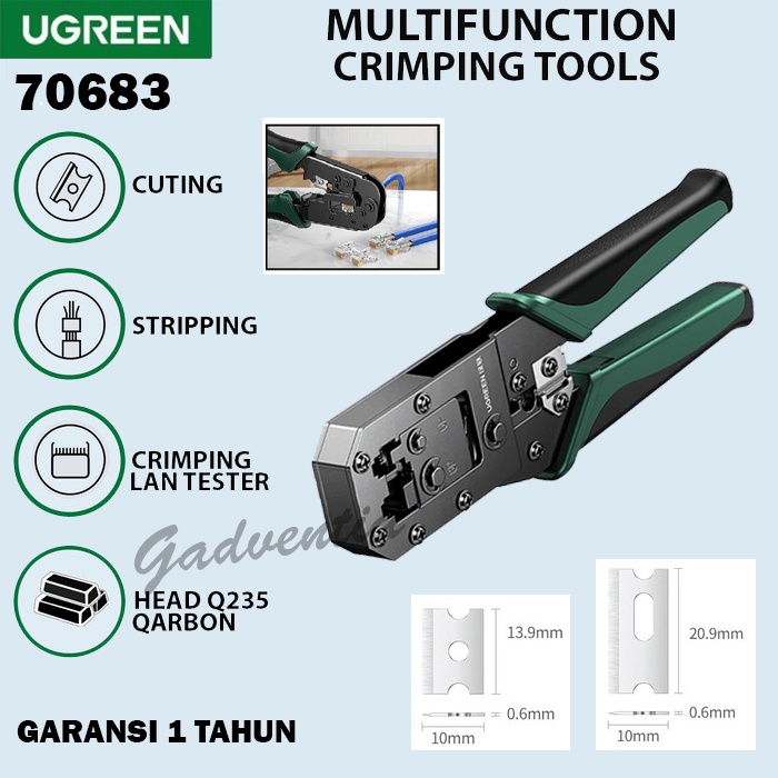Jual Ugreen Crimping Tool Tang Krimping Network Cable RJ45 RJ11 Internet Alat Potong Kabel Lan ...